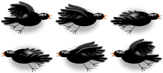 Download Two-state Sprite Image - Bird Sprite Sheet Png | Transparent ...