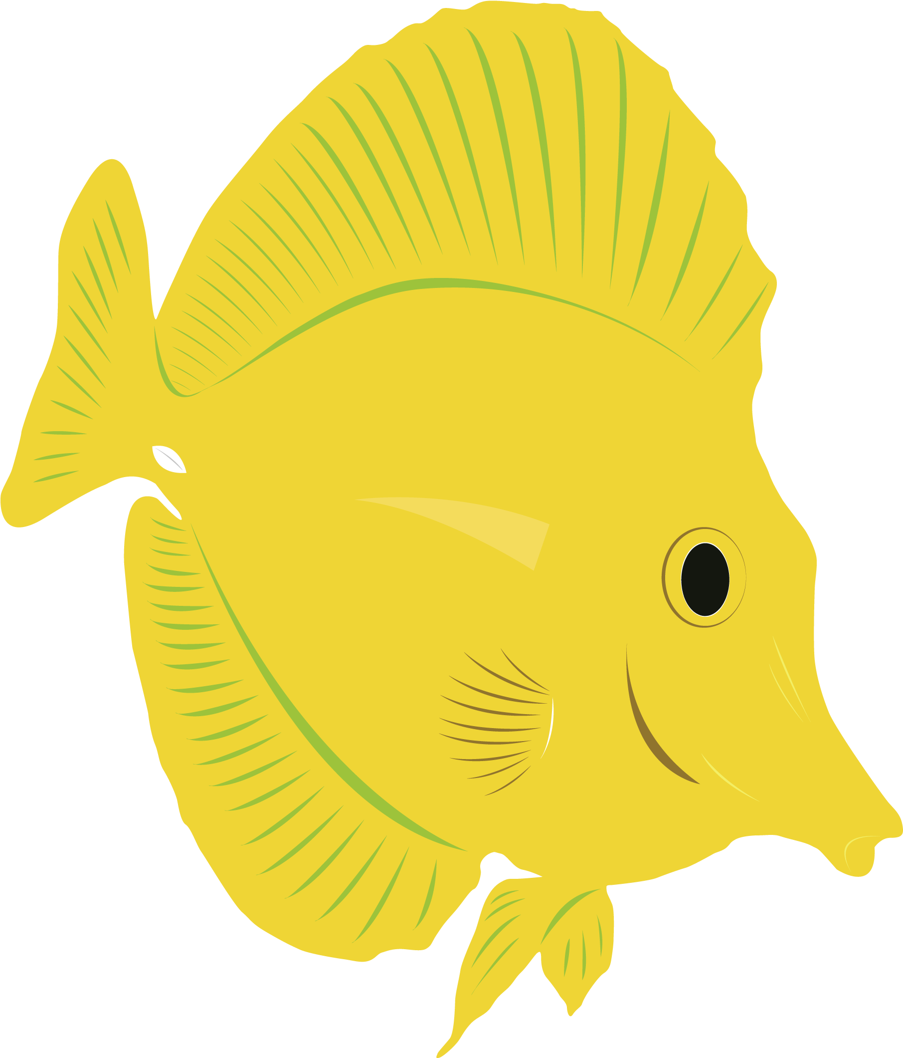 Yellow Tang Drawing At Getdrawings - Recreation (2500x2500), Png Download