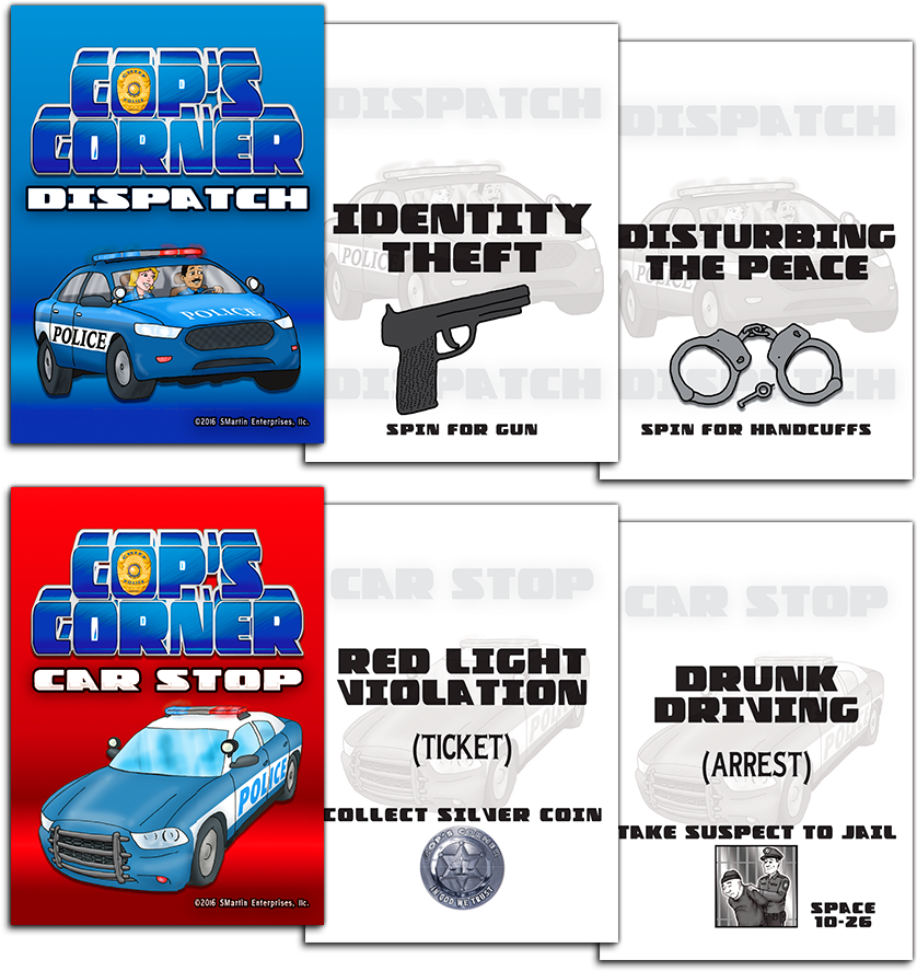 Cop's Corner Dispatch & Car Stop Cards - Executive Car (1200x900), Png ...