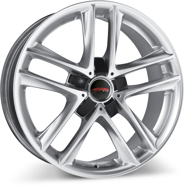 Download V12 D668 Hypersilver Wheels & Rims - Wheel | Transparent PNG ...