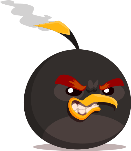 Bomb - Angry Birds Bomb Exploding (600x600), Png Download