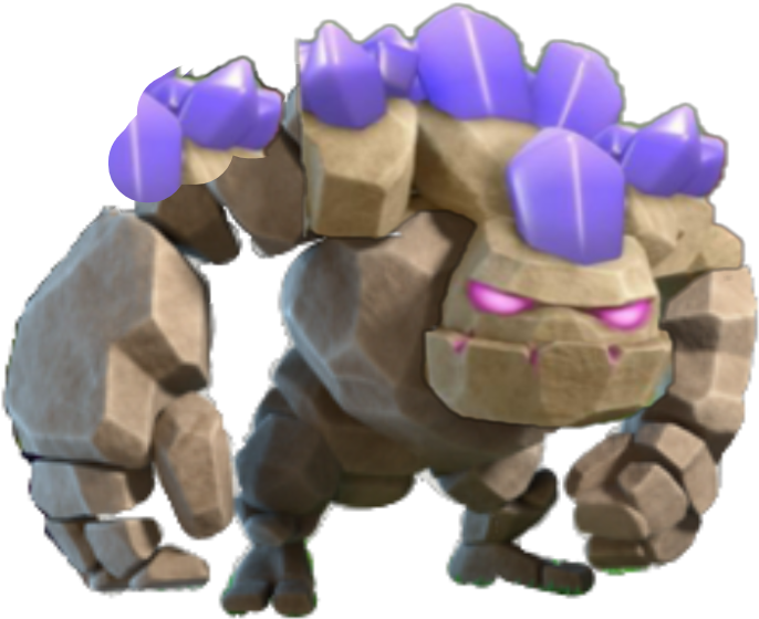 Clash Of Clans Golem Level 1 - Coc Golem Level 7 (747x628), Png Download