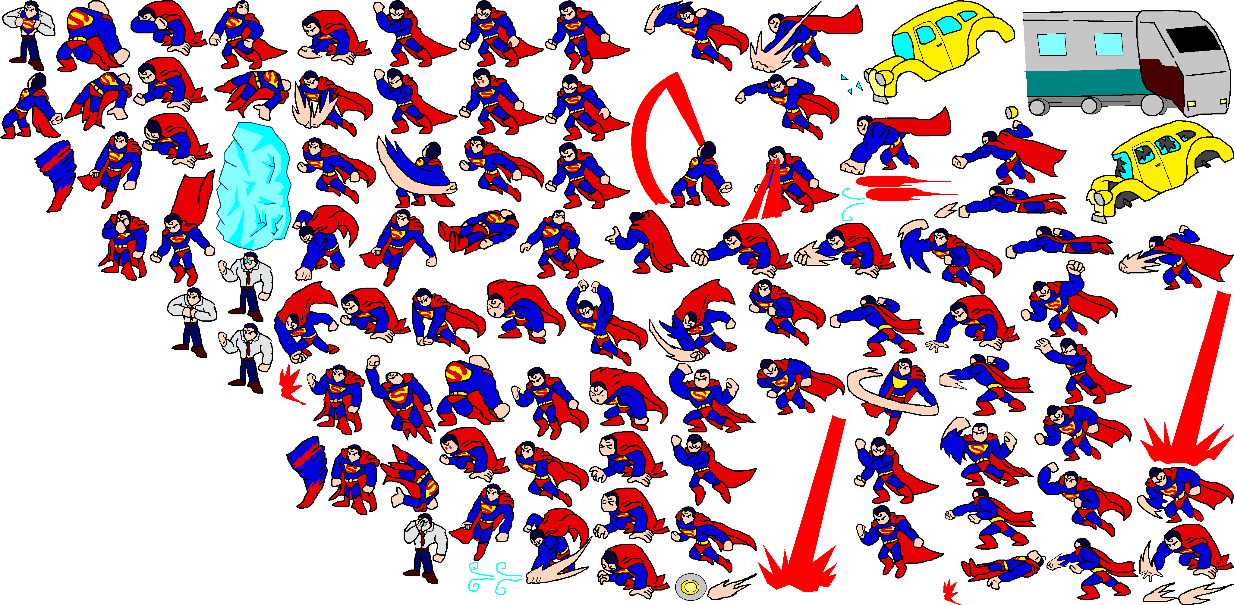 Http - //caddie - Smeenet - Org/superman1 S2 - Superman Sprite Sheet ...