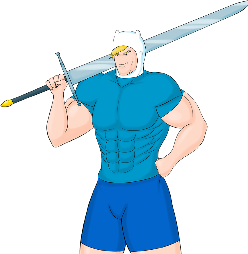 Muscle Guts Finn By Ekusikha-d6qq0lk - Buff Finn The Human (964x1000 ...