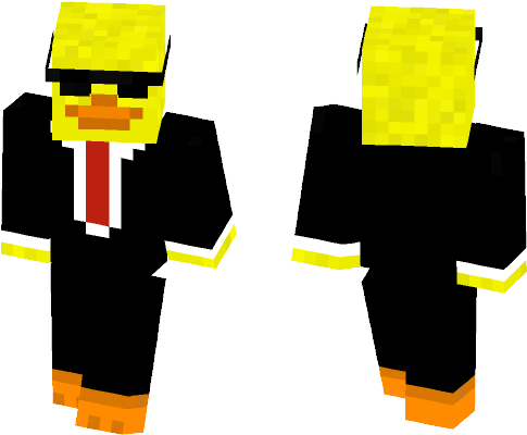 Secret Agent Duck - Minecraft (584x497), Png Download