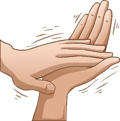 Clapping Hands - Clip Art (397x399), Png Download