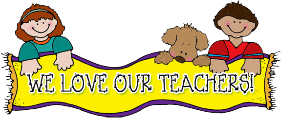 Teachers - We Love Our Teachers Clipart (575x245), Png Download