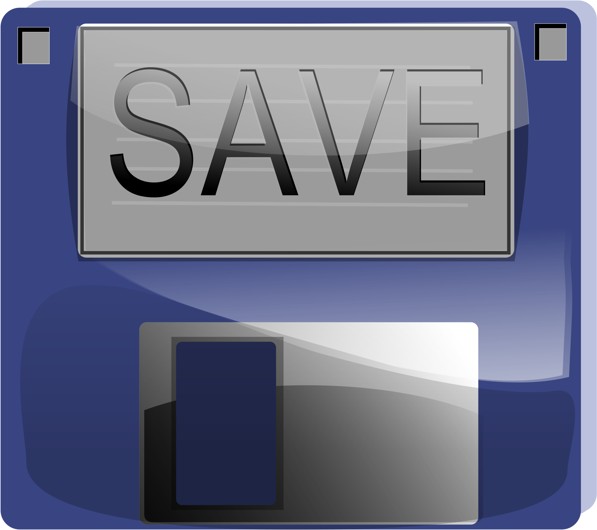 Save Button Png Background - Floppy Disk (2400x1896), Png Download