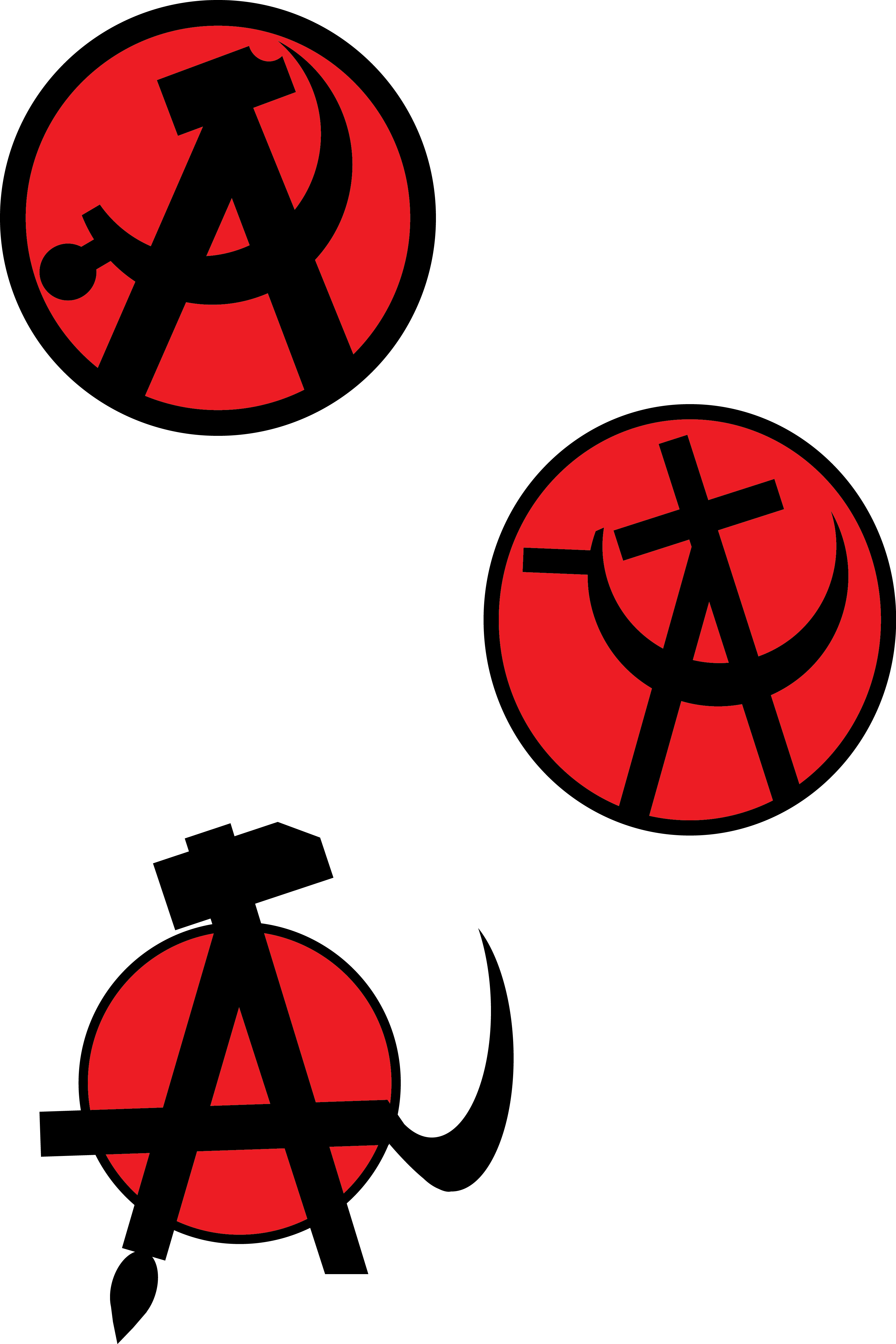 Made Some Ancom Symbols - Hammer And Sickle Variations (3192x4789), Png ...
