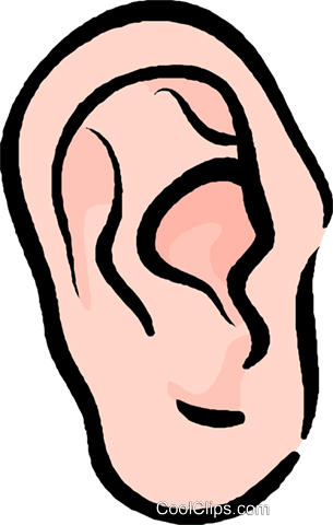 Download Human Ear Royalty Free Vector Clip Art Illustration - Ouvido ...
