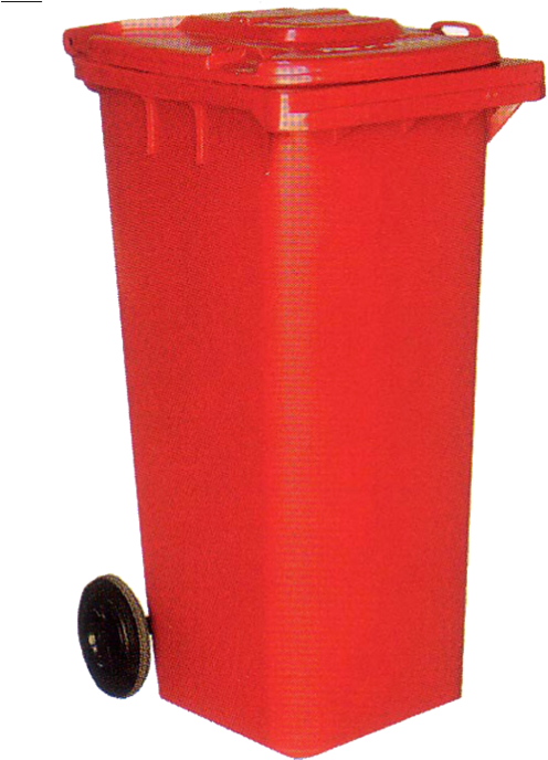 Red Bin Png - Plastic (550x687), Png Download