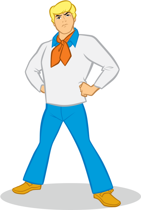 Freddie On Scooby Doo (565x803), Png Download