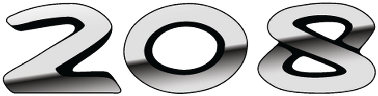 Download 208 3d Effect Decal - Peugeot 208 Logo | Transparent PNG ...