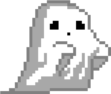 Ghost For Scratch Kawaii - Pixel Art (480x430), Png Download