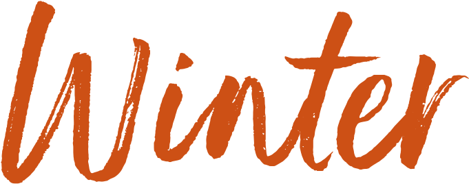 Winter - Calligraphy (702x310), Png Download