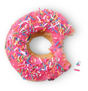 Transparent Donut Downtown Mini Donuts Santa Ana Ca - Bitten Donut With ...