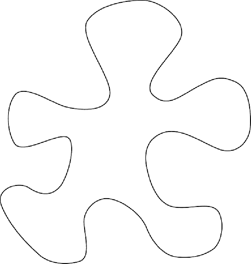 Download Jigsaw Puzzle Pieces Template - Line Art | Transparent PNG ...
