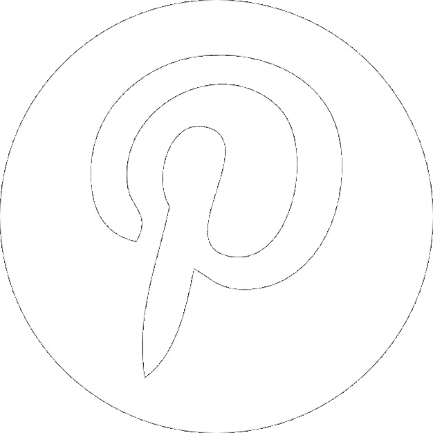 White Pinterest Icon