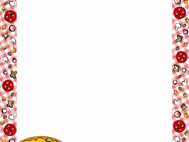 Pizza Clipart Borders - Pizza Border Clipart (640x480), Png Download