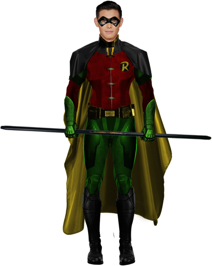 Ryan Potter Robin - Robin Tim Drake Transparent (744x1074), Png Download