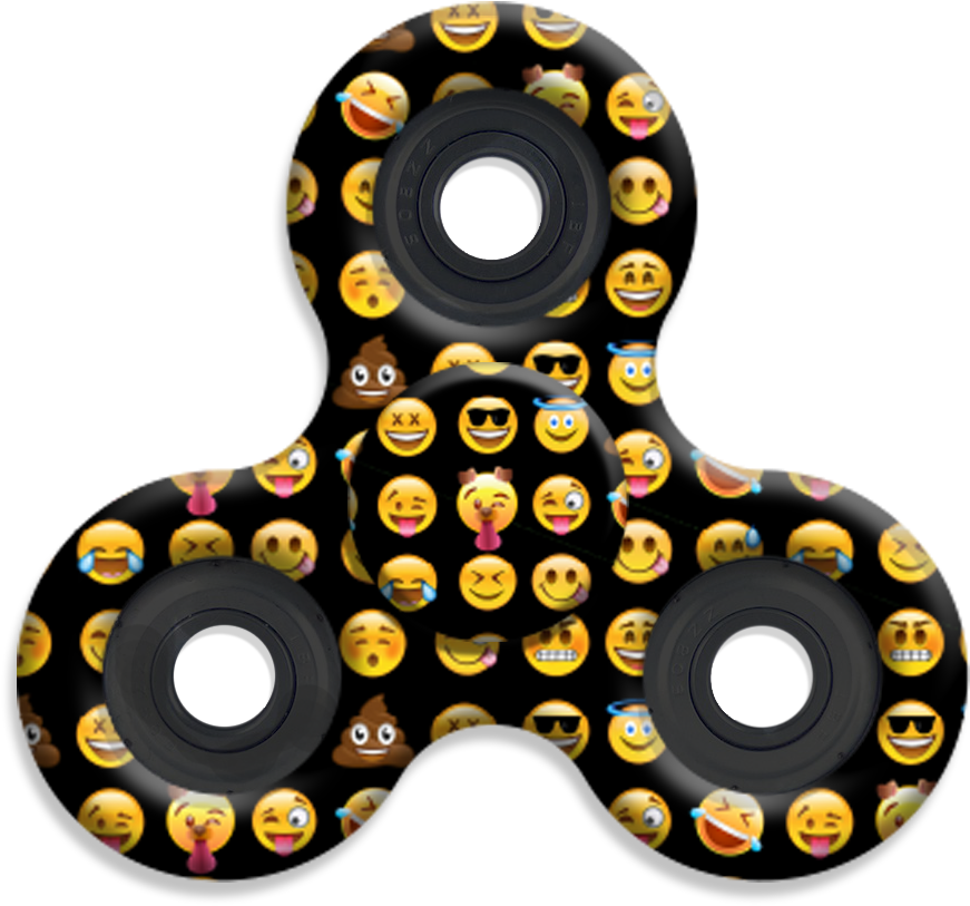 Emoji Fidget Spinner (1000x1000), Png Download