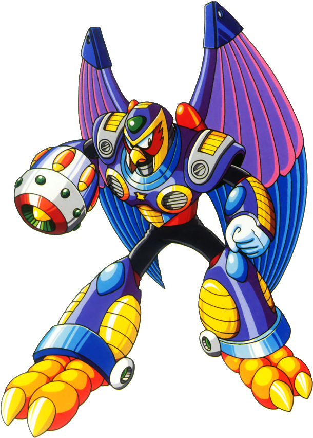 Storm Eagle - Mega Man Bosses X (629x870), Png Download