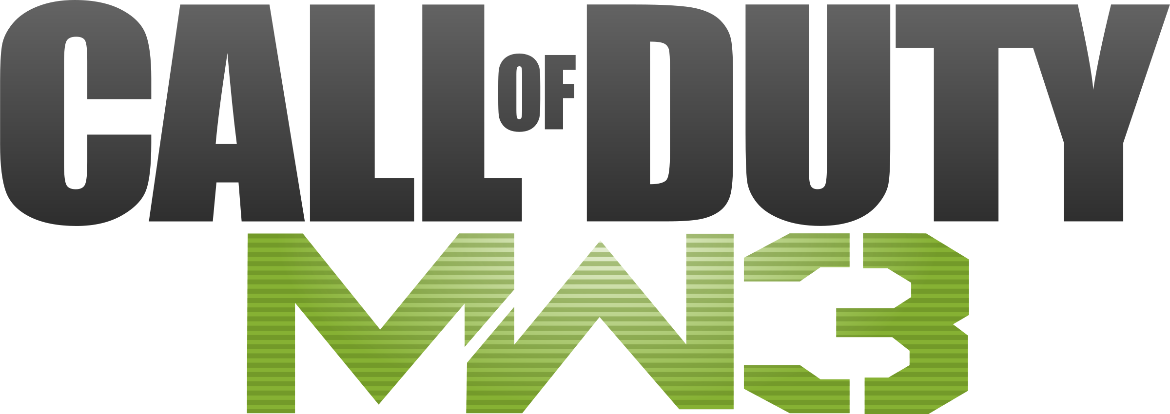 Call Of Duty Modern Warfare 3 Logo (2400x850), Png Download