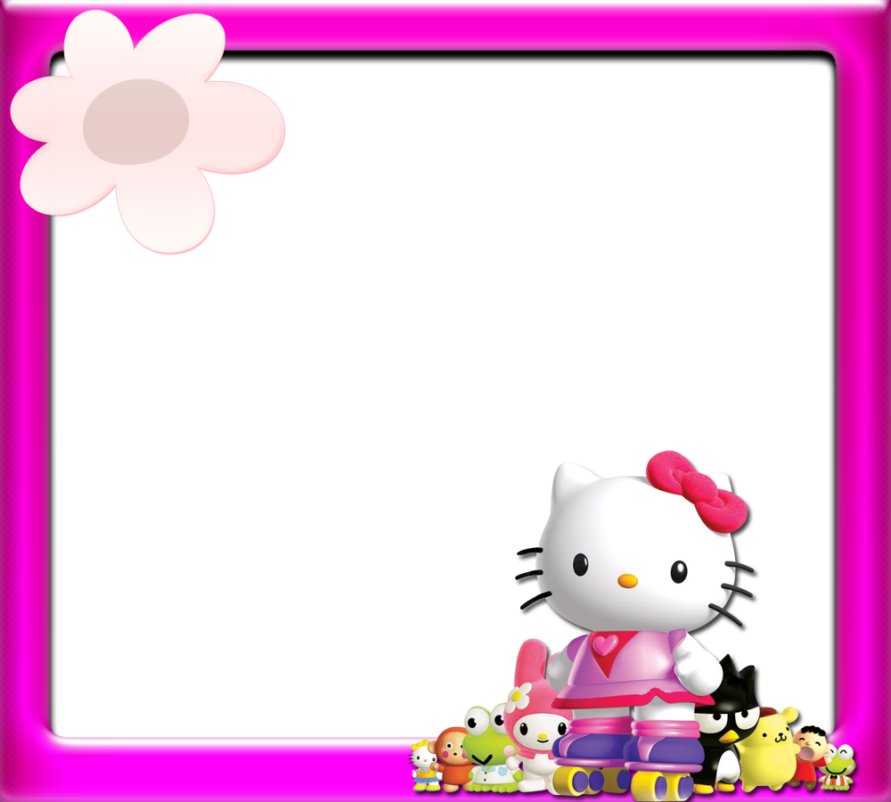 Borders, Images And Backgrounds - Hello Kitty Roller Rescue (1000x900 ...