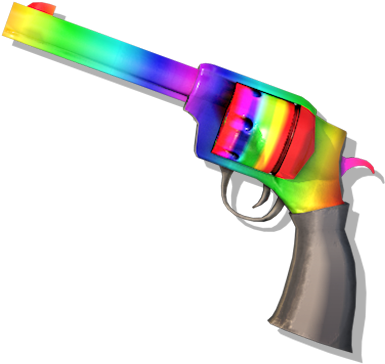 Rainbow Gun - Rainbow Gun Png (420x420), Png Download