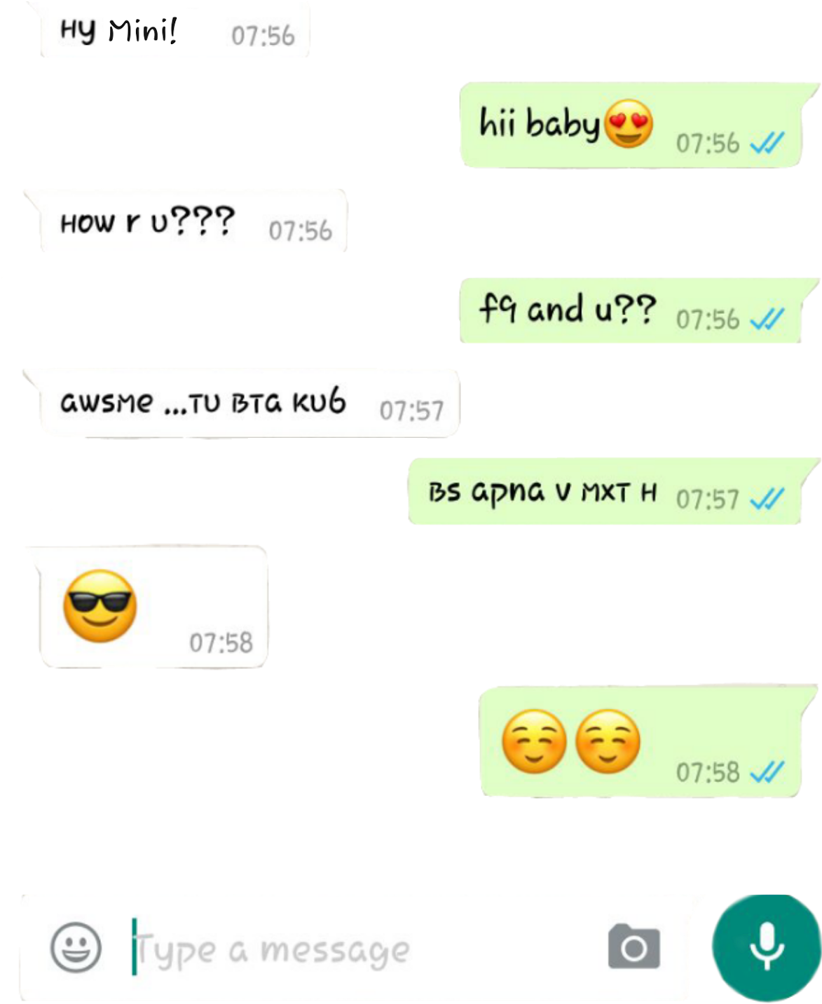 Png Whatsapp Chatting - محادثات واتساب حب (1600x1600), Png Download