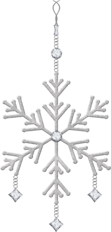 Clipart Black And White Stock Hanging Snowflake Ornament - Christmas ...