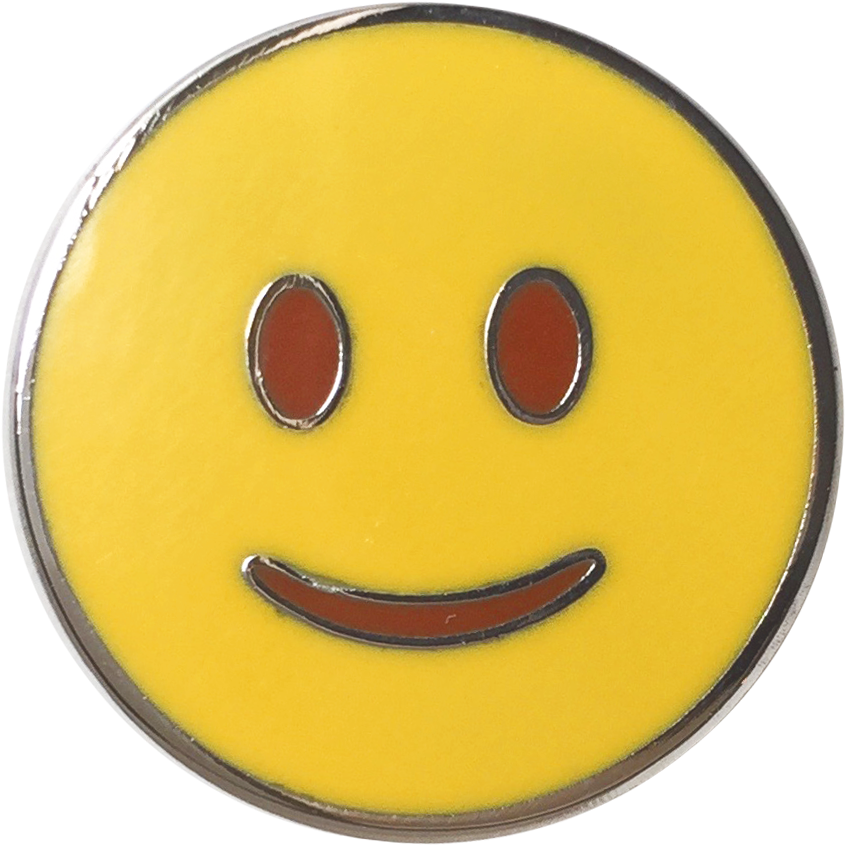 Smile Emoji Pin - Emoji (918x918), Png Download