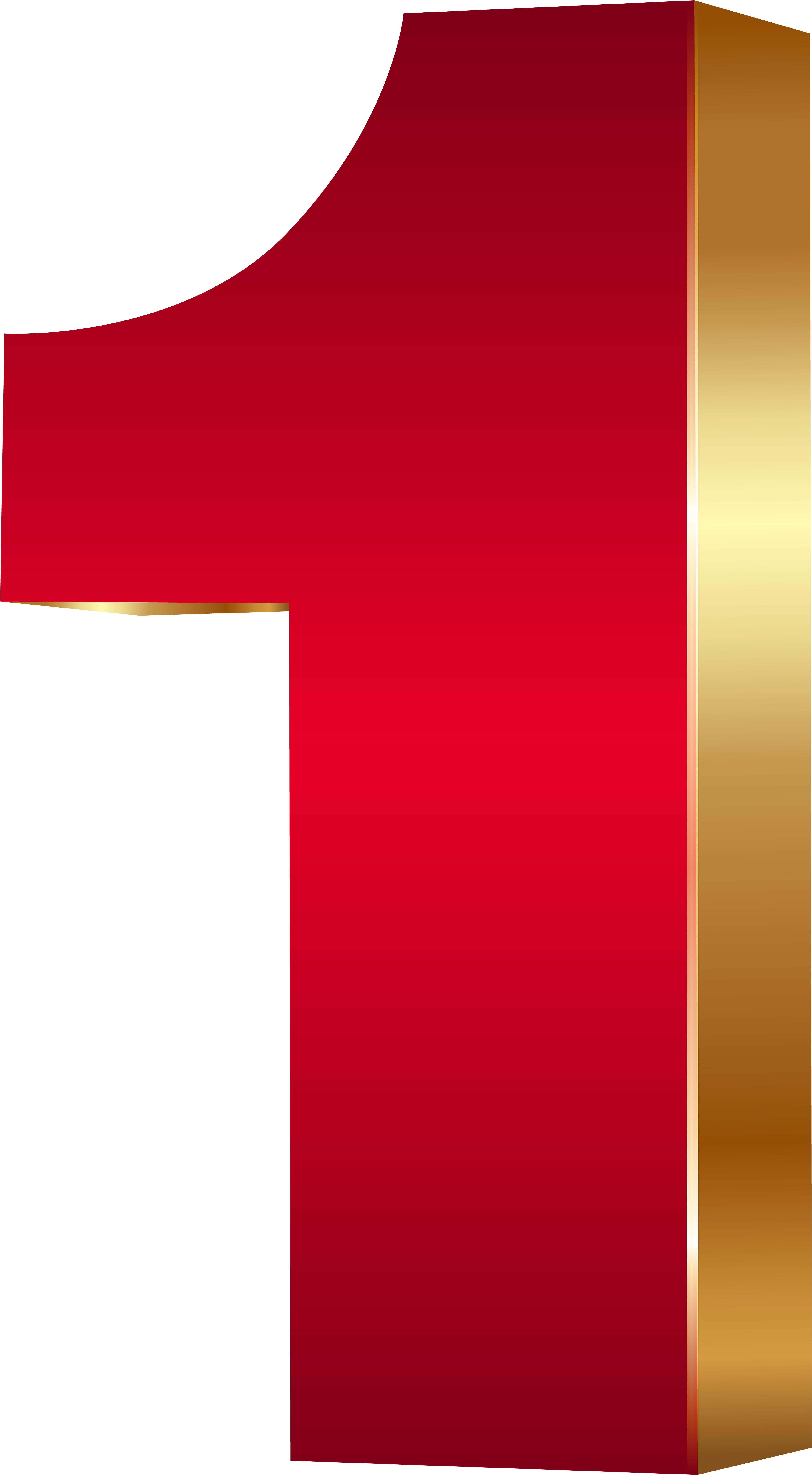 Red Numbers Png - One Clipart (4404x8000), Png Download