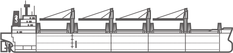 Ship-outline - Ship (1000x240), Png Download