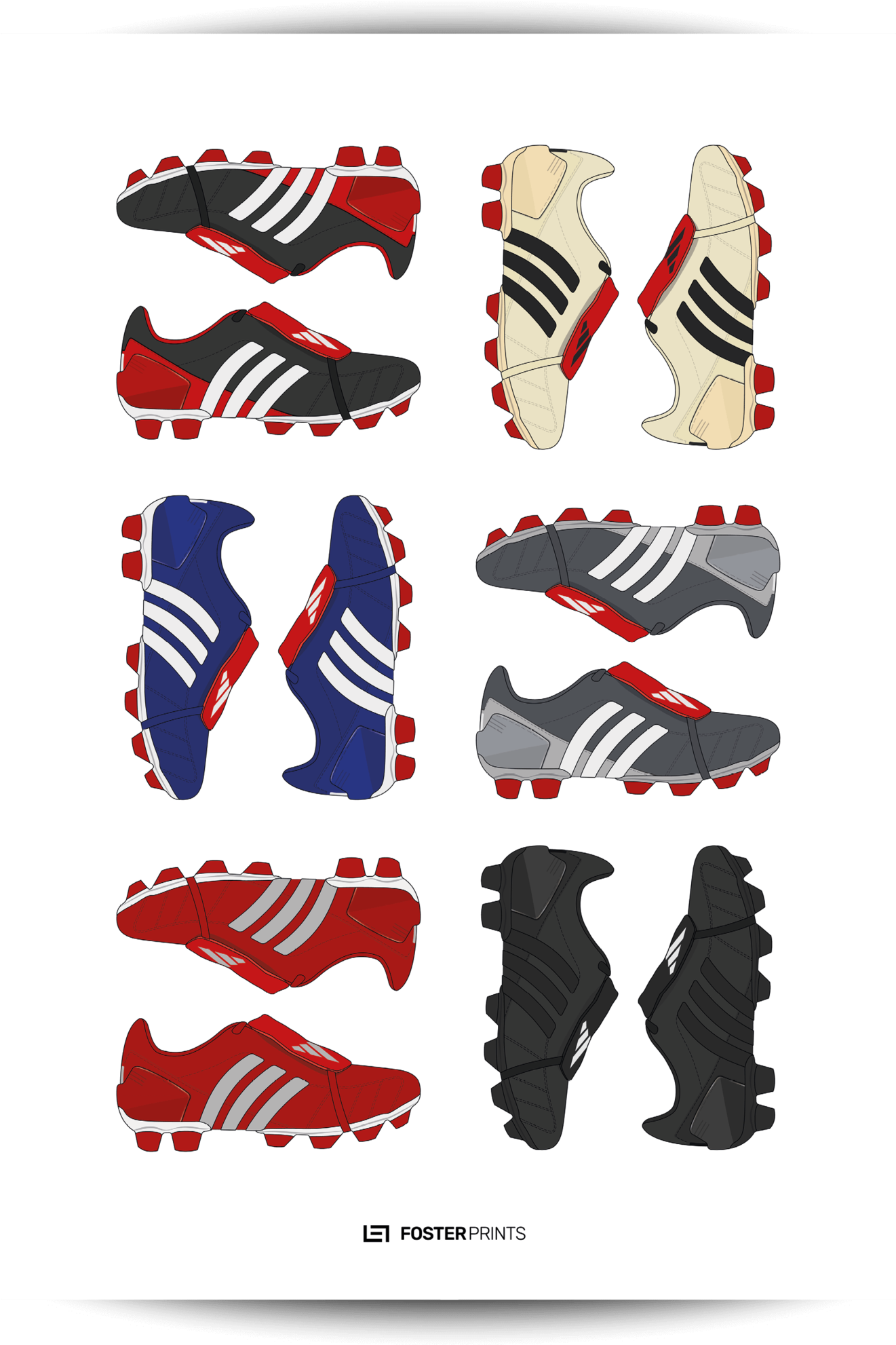 Adidas Predator Mania Collection Beckham Foster Prints - Adidas ...