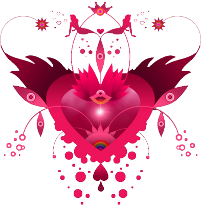 Hot Pink Heart Png - Skin Decal Wrap Cover For Htc Surround At&t - Love ...