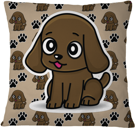 Chibi Style Chocolate Lab Fantastic Pillow Cover - Pillow (480x459 ...