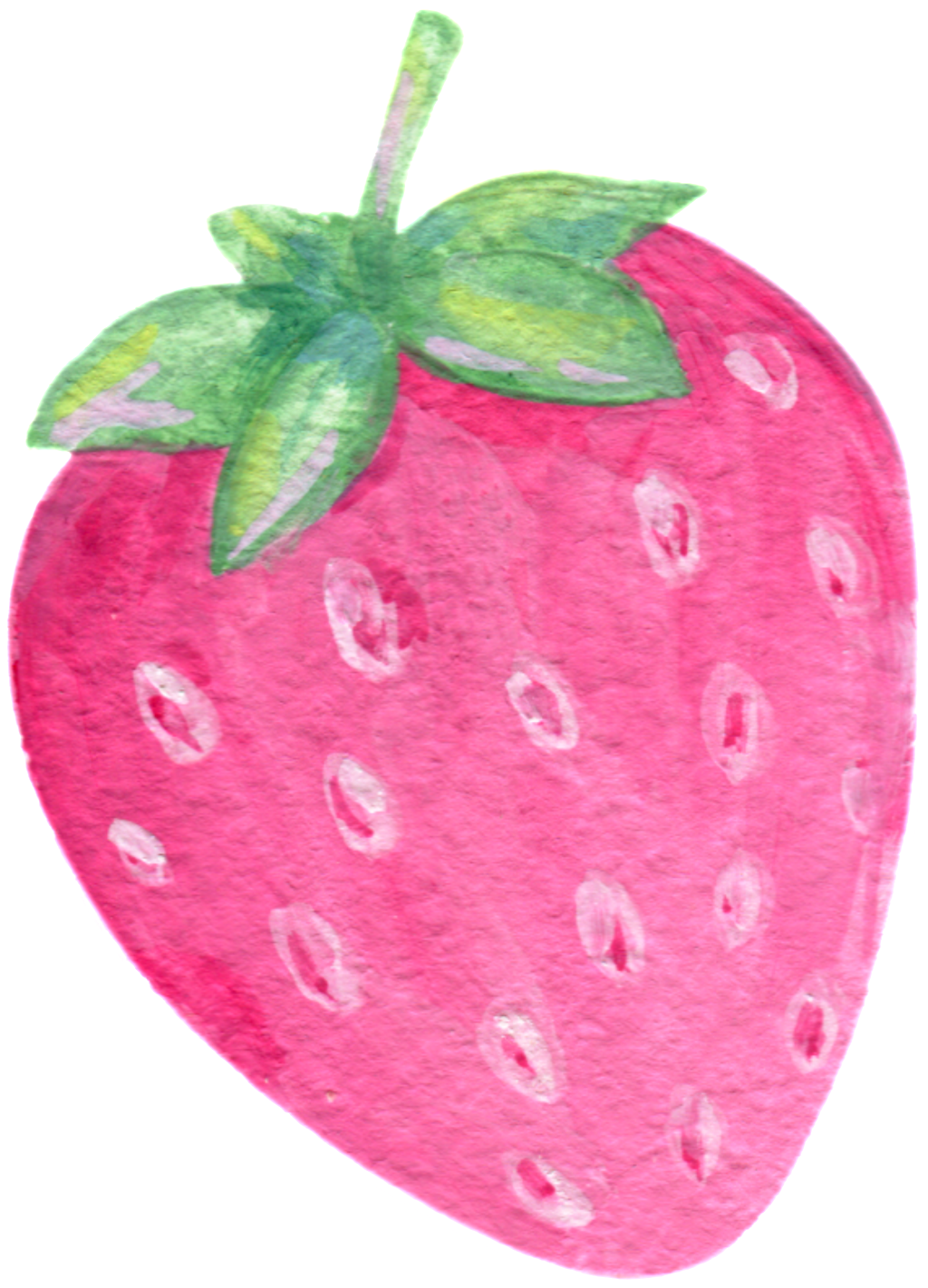 Strawberry Cartoon Transparent - Strawberry (1024x1422), Png Download