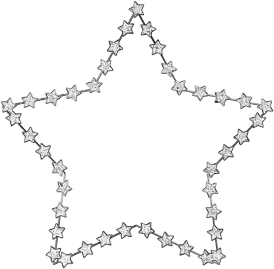 Mq Silver Star Stars Frame Frames Border Borders - Human (1024x1024 ...