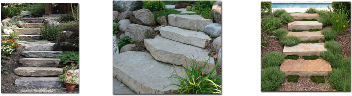 Natural Stone Steps - Stone Wall (750x200), Png Download