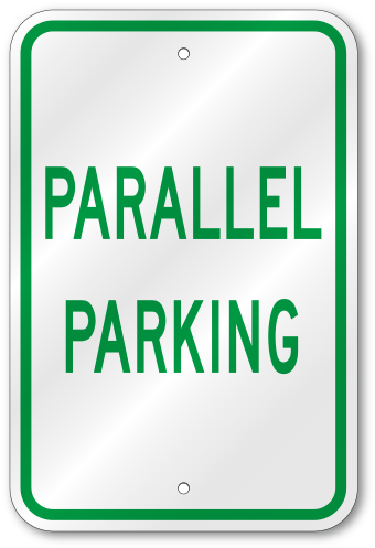 Download Parallel Parking Sign - Truck Parking Only Sign | Transparent ...
