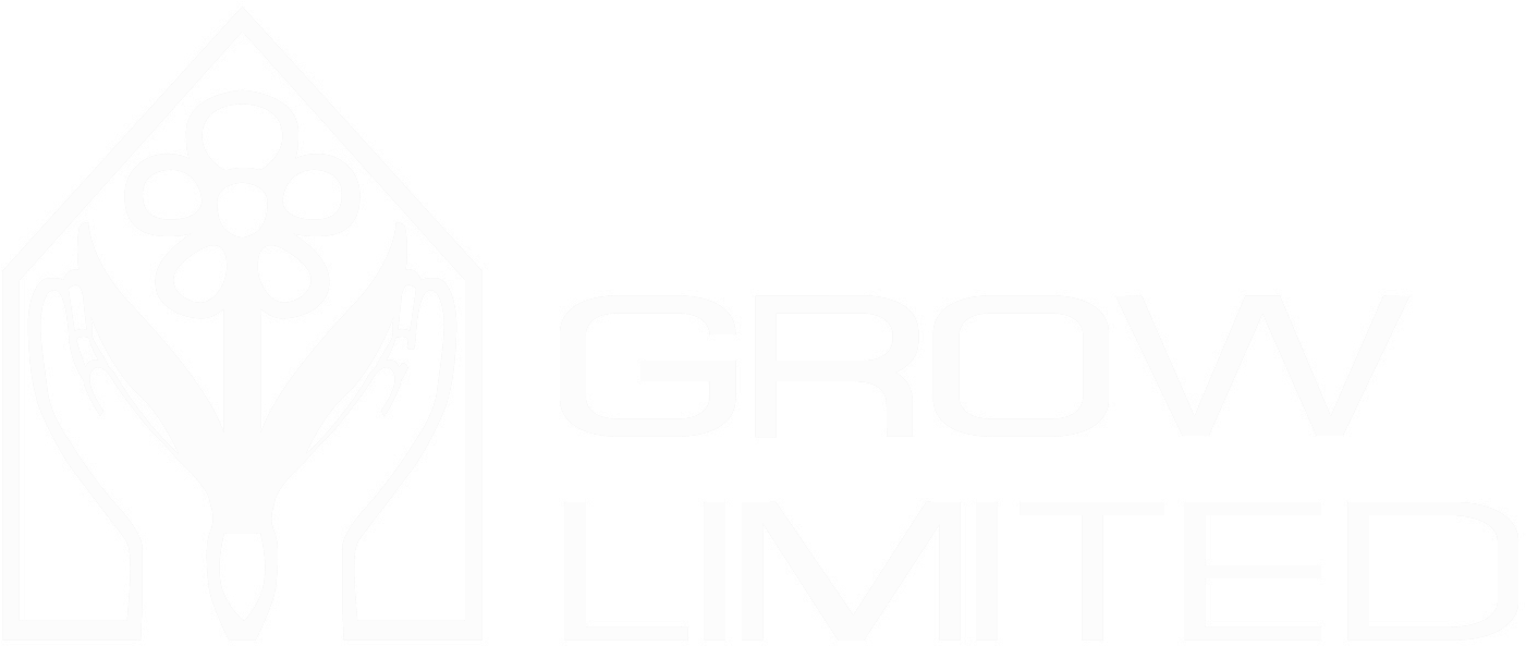 Grow Ltd - Line Art (1608x747), Png Download