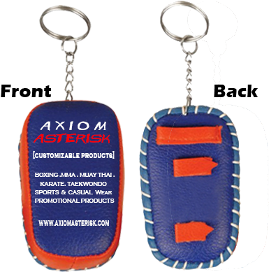 Mini Thai Pad Keychain - Title Boxing Title Thai Pad Keychain-blue/red ...