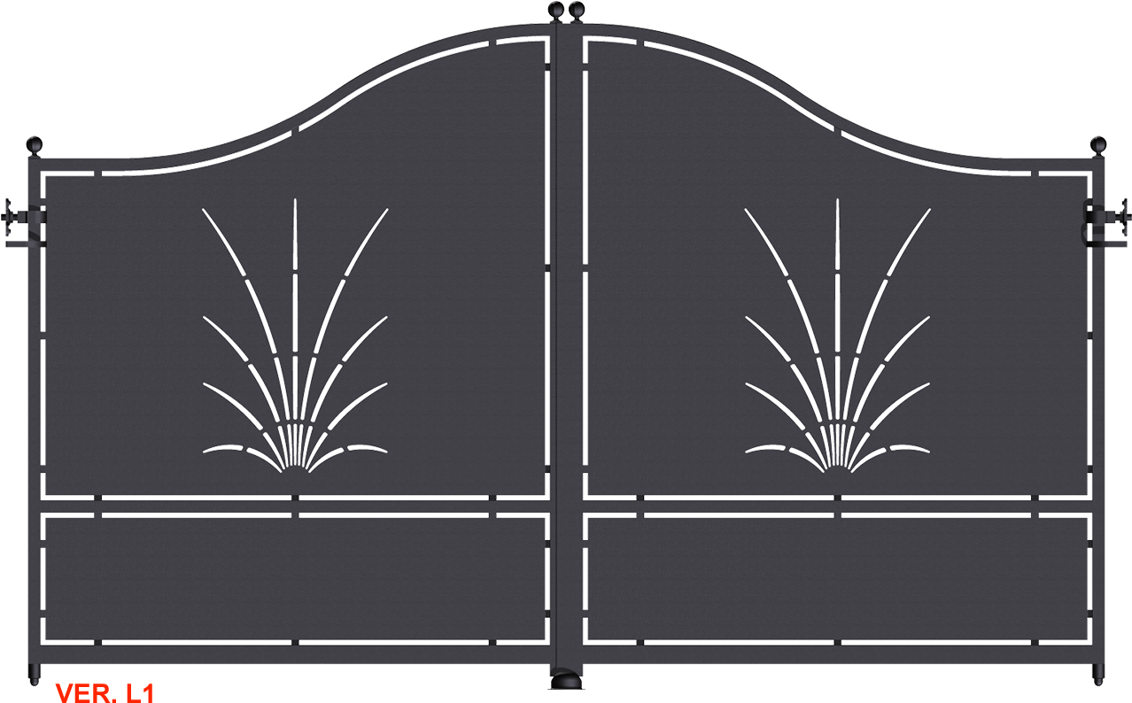 Swing Gate Doors Only Sofia - Forgiafer Srl (1920x1080), Png Download