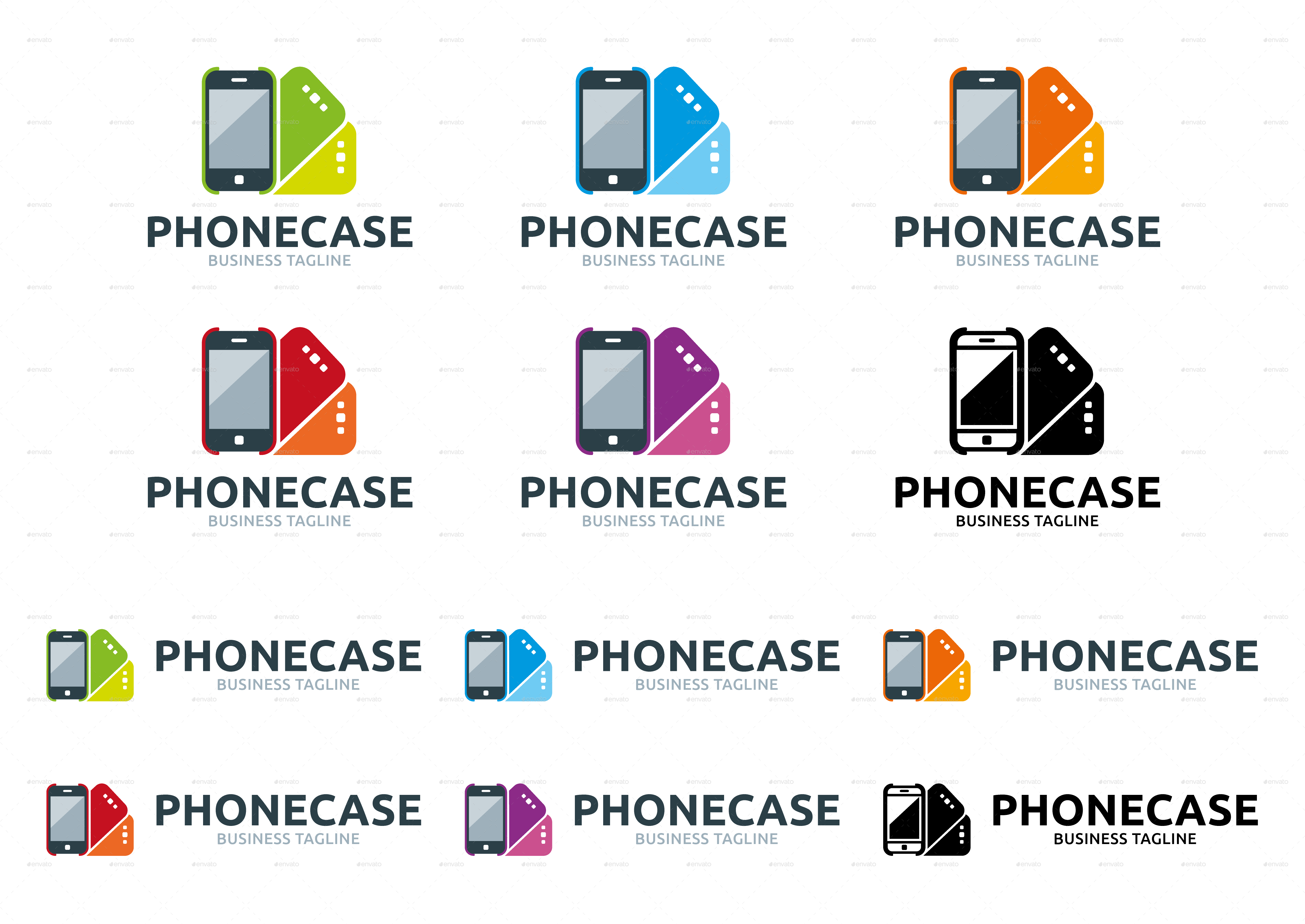 Phone Case Logo Template - Diagram (4764x3368), Png Download