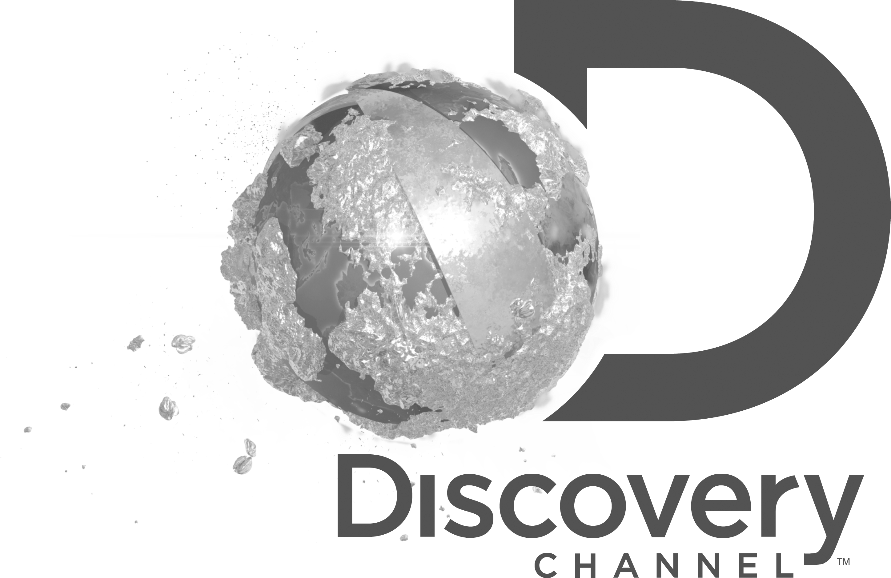 Gold Dc All Black Grayscale - Discovery Channel (2925x1879), Png Download
