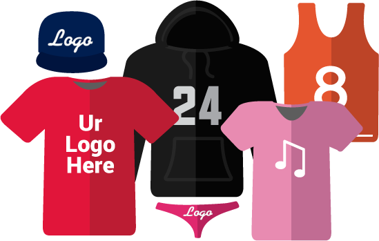 Custom Screen Printing - Advertising (549x349), Png Download