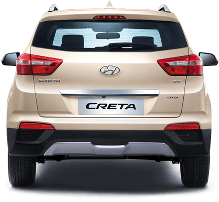 Download Gs Ex R6d B 27 - Hyundai Creta Rear View | Transparent PNG ...