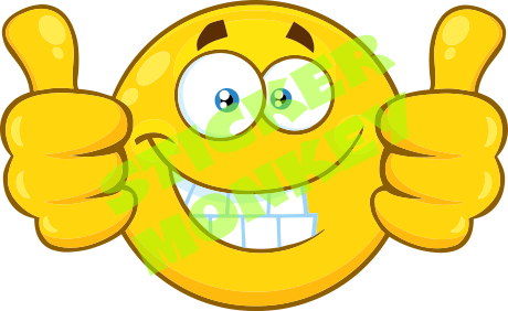 Download 2 Thumbs Up Emoji Sticker - Emoji Thumbs Up Faces ...