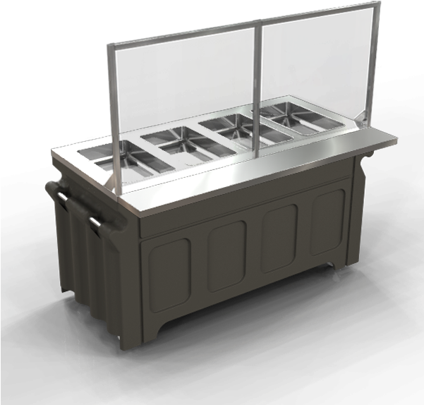 Hot Food Bar, Steam Table With 4 Dry Hot Wells, Nsf4, - Food (600x600 ...